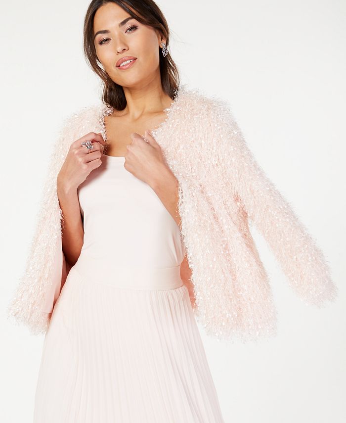 Alfani 3/4-Sleeve Sequin Confetti Jacket, Created for Macy's - Macy's