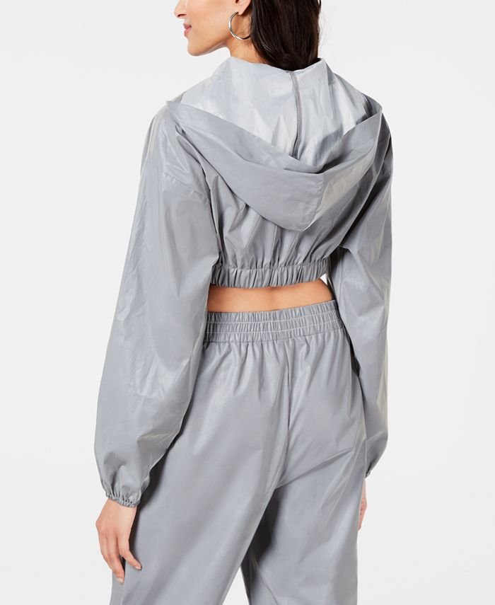 Waisted Cropped Reflective Jacket - Macy's