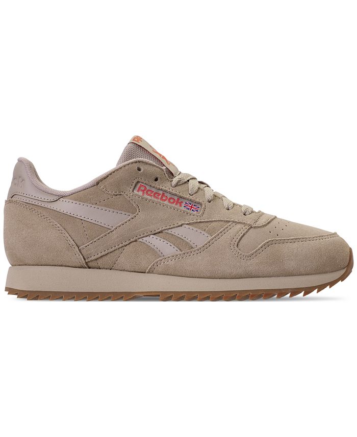 Reebok Men's CL Leather MU Casual Sneakers from Finish Line - Macy's