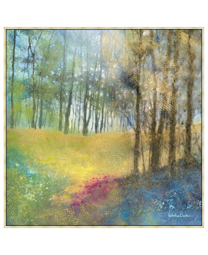 Melissa Van Hise Field of Gold Framed Canvas Wall Art - 39" x 39" x 2 ...