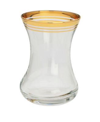 Classic Touch Set of 6 Tea Cups with Rim - Macy's