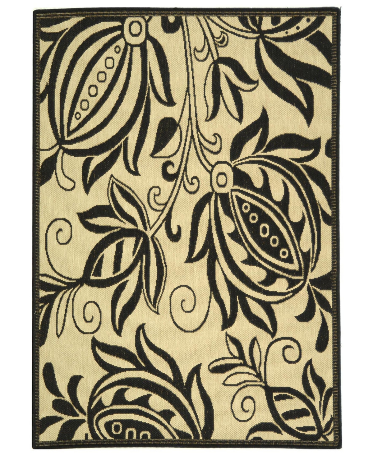 Click here for Safavieh Courtyard CY2961 Sand and Black 53 x 77 S... prices