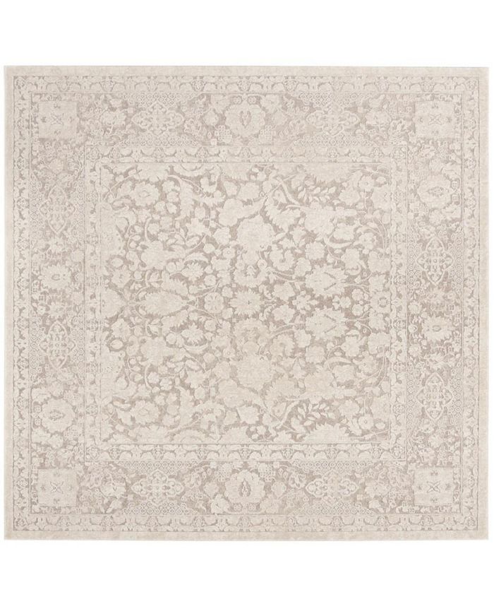 Safavieh Reflection RFT667 Beige and Cream 5' x 5' Square Area Rug - Macy's