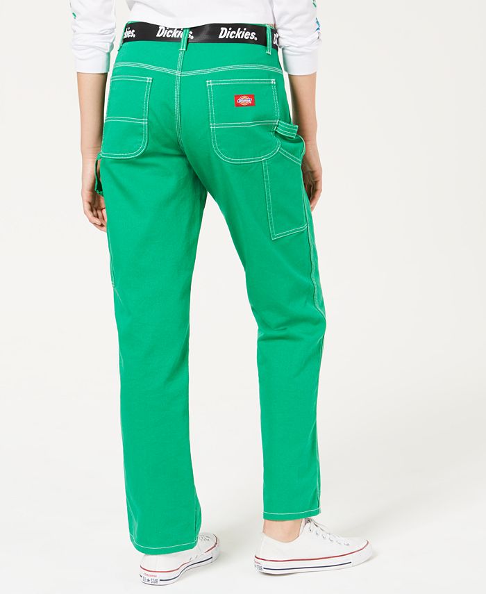 Dickies Belted High-Rise Carpenter Pants - Macy's