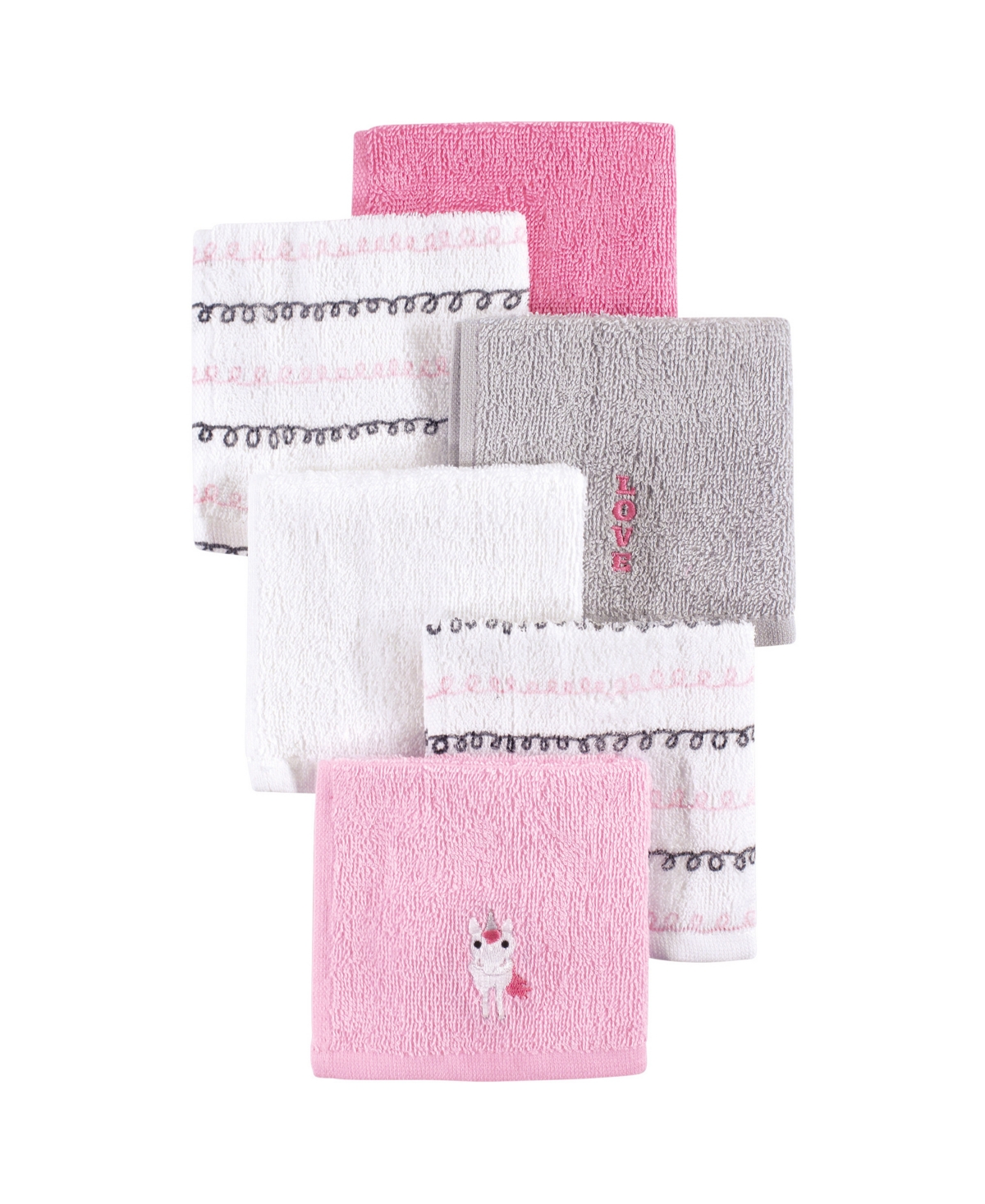 Click here for Hudson Baby Girls 6Pk Woven Washcloths - Pink Unic... prices