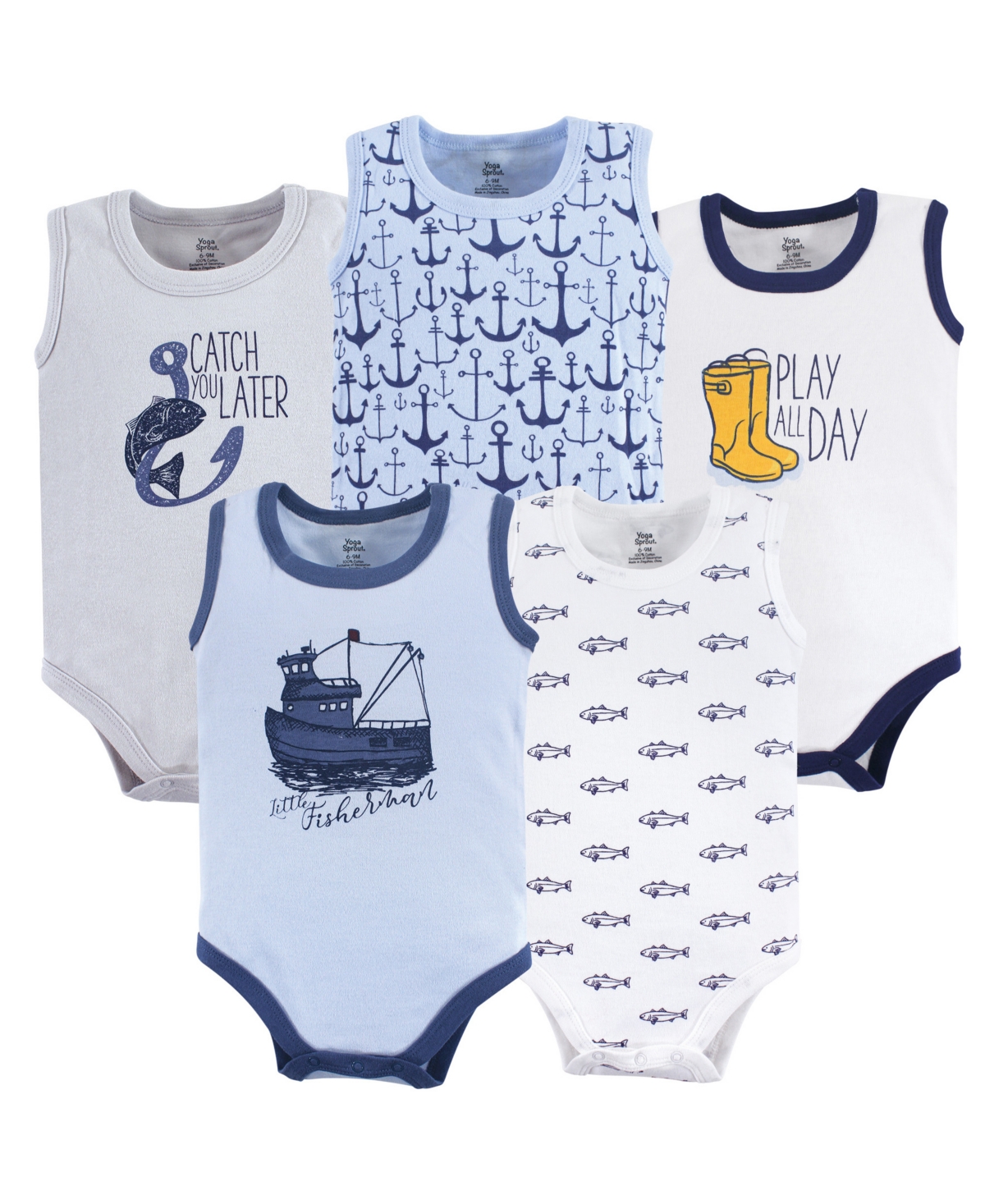 Click here for Yoga Sprout Baby Girls All-Day Cotton Bodysuits -... prices