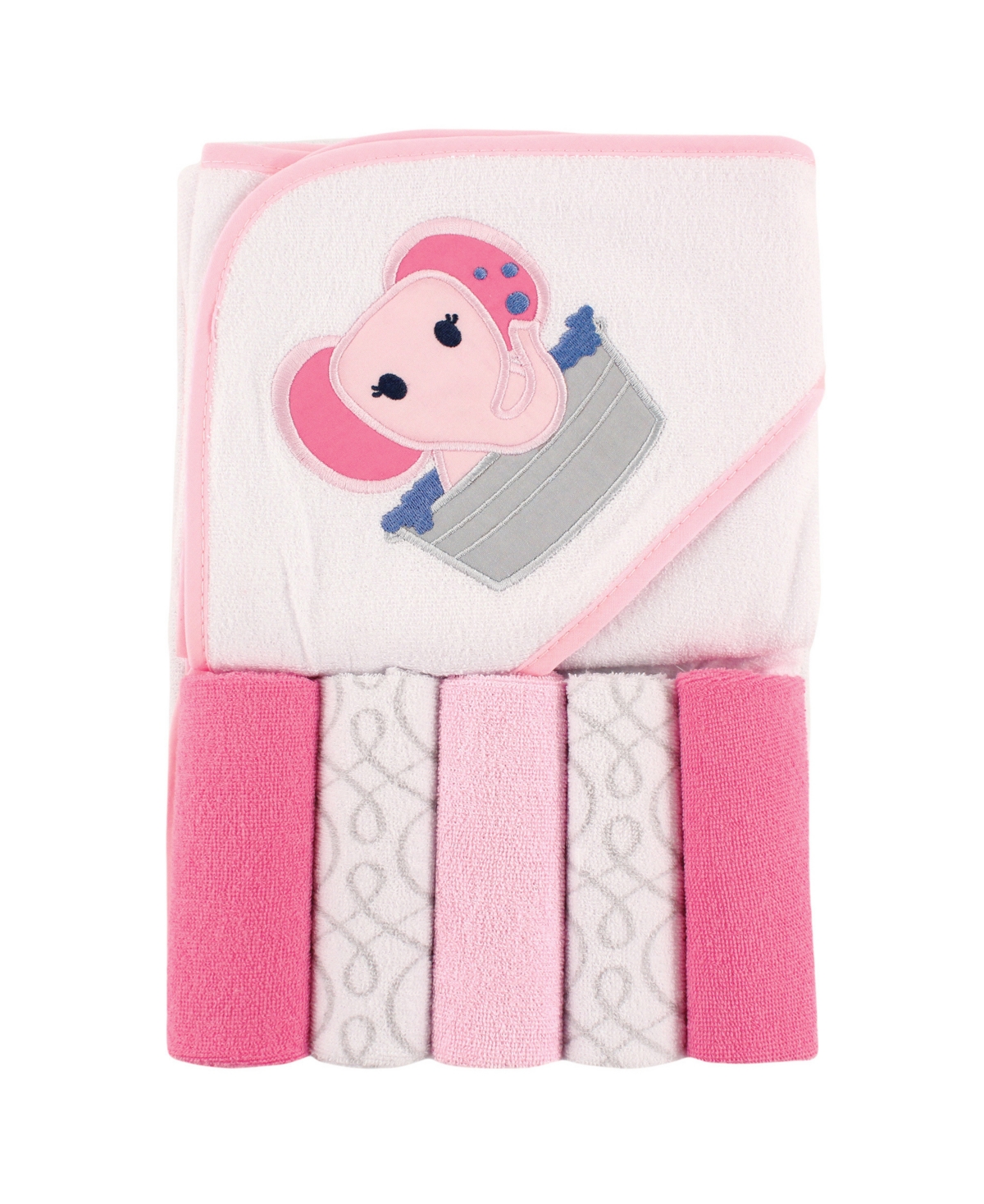 Click here for Luvable Friends Girls Hooded Towel with Five Washc... prices