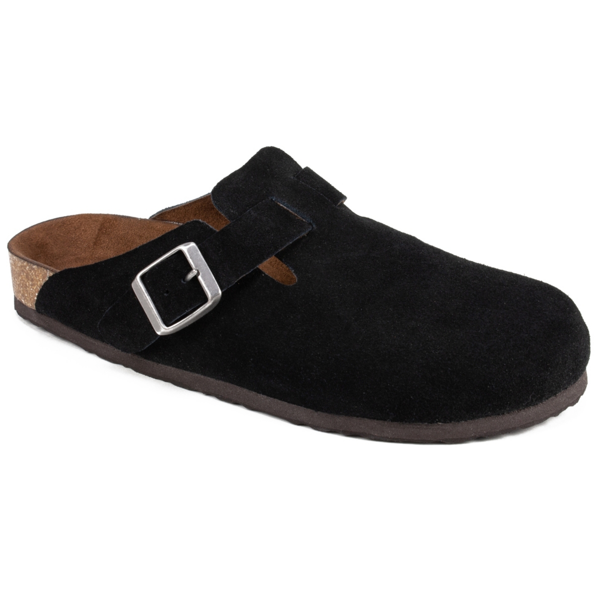 Click here for Womens Bari Footbeds Mules - Black Suede prices