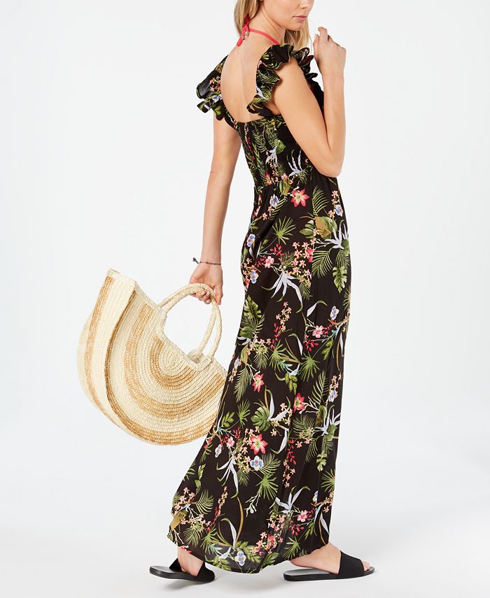 Raviya Floral Printed Maxi Cover-Up Dress - Macy's