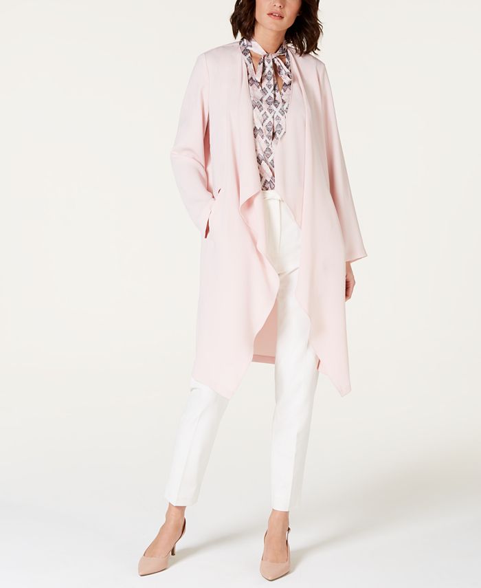 Nine West Open-Front Duster Jacket - Macy's