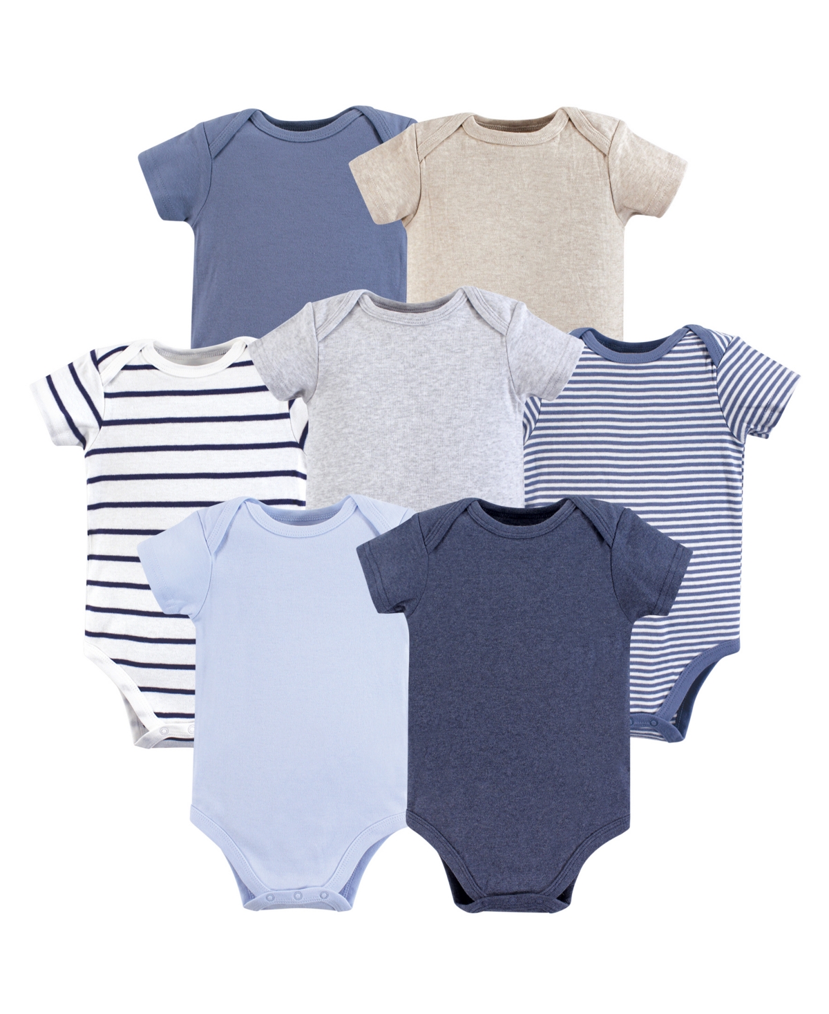 Click here for Hudson Baby Baby Boys Hudson 7-Pack Cotton Onesies... prices
