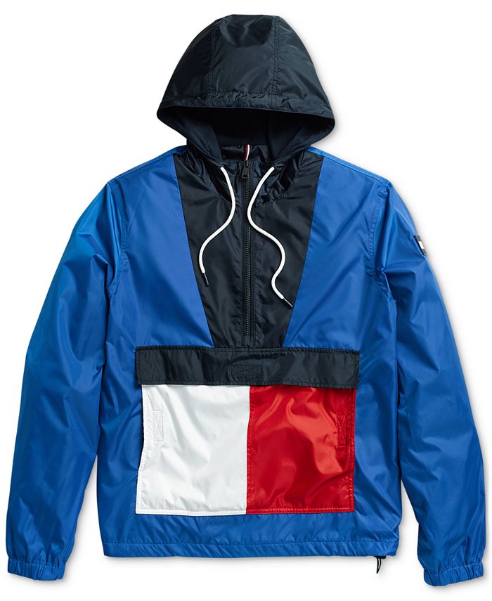 Tommy Hilfiger Men's Colorblocked Jacket with Extended Zipper Pull - Macy's