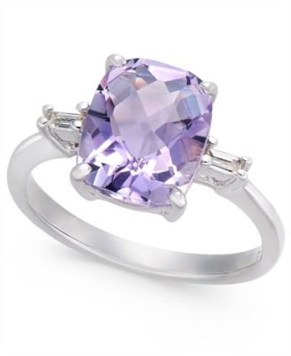 Pink Amethyst (2-7/8 ct. t.w.) & Diamond Accent Statement Ring in ...