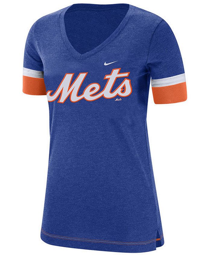 Nike Women's New York Mets Tri-Blend Fan T-Shirt - Macy's