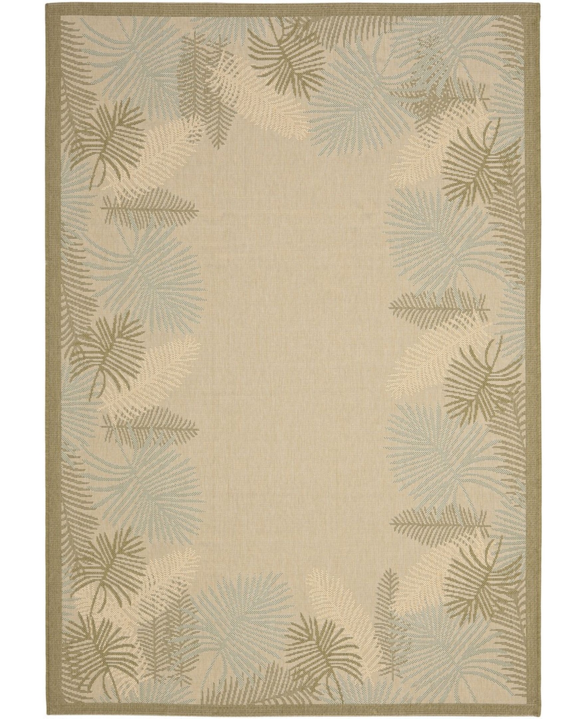 Click here for Safavieh Courtyard CY7945 Cream and Green 53 x 77... prices