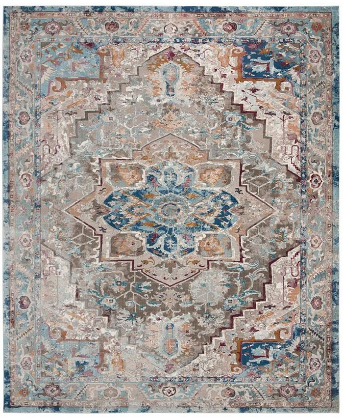 Safavieh Aria Beige and Blue 8' x 10' Area Rug - Macy's