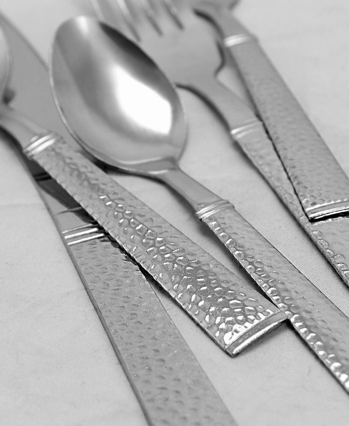 Gibson Home Prato 65 Piece Flatware Set with Wire Caddy - Macy's