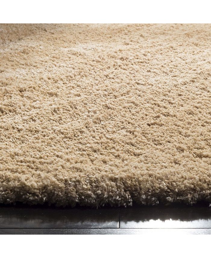 Safavieh Colorado Shag Champagne 6'7" x 6'7" Round Area Rug - Macy's