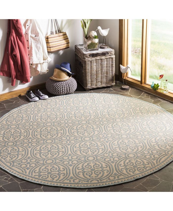 Safavieh Linden LND134 6'7" x 6'7" Round Area Rug - Macy's