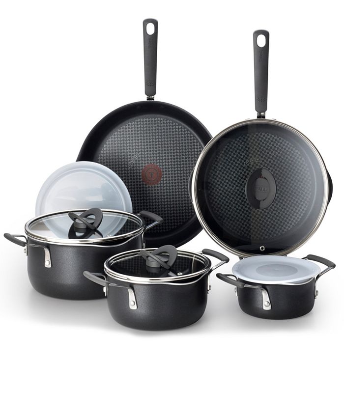 T-Fal Stackables 10-Pc. Titanium Non-Stick Cookware Set - Macy's