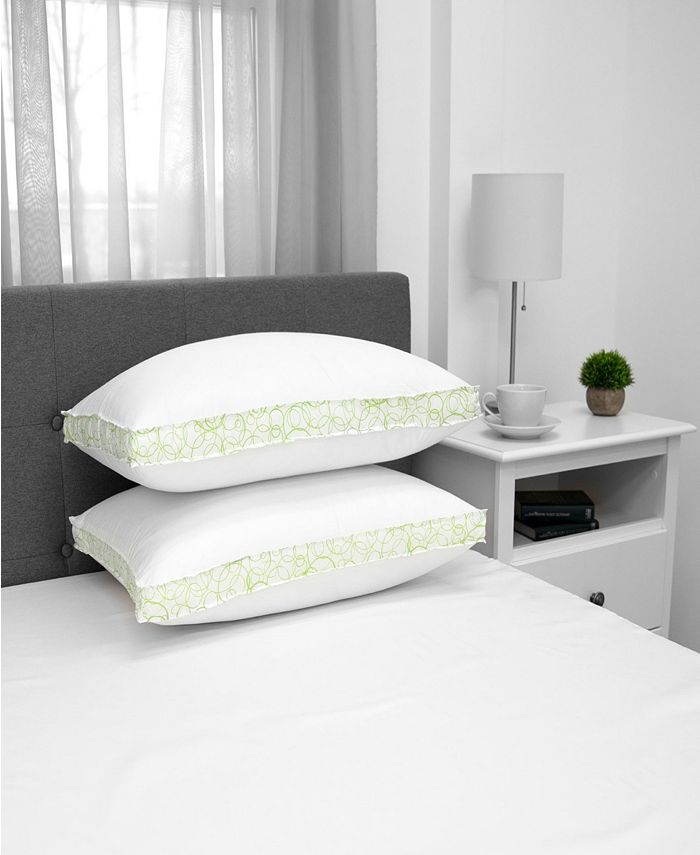 EcoPEDIC Firm Density Pillow with Cotton Cover, 2-Pack - Macy's