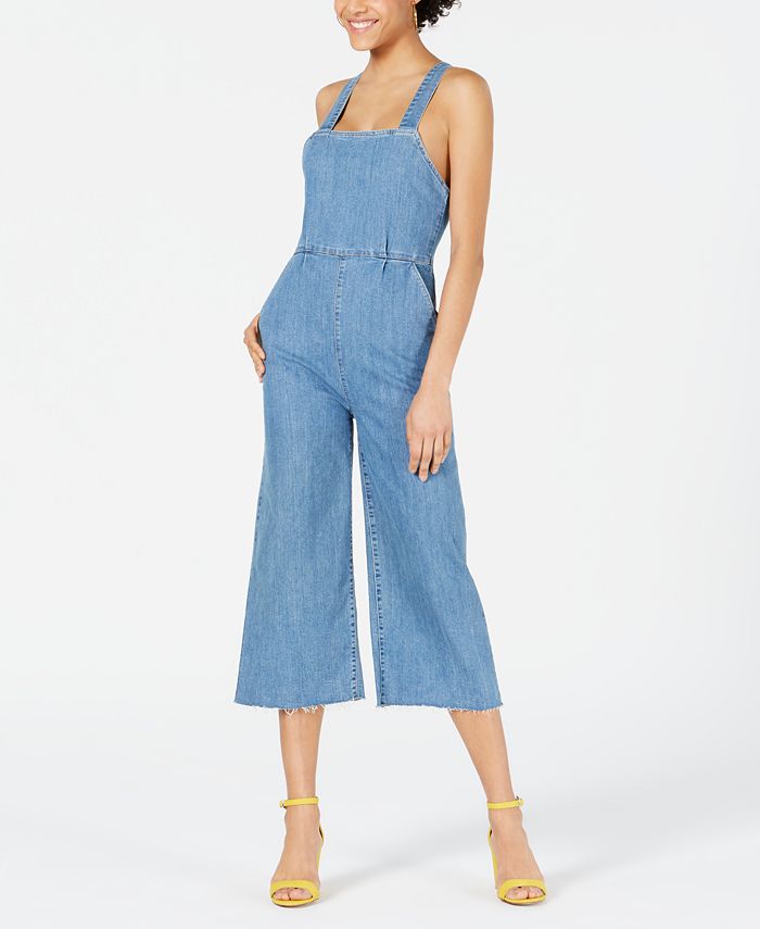 M1858 Siggy Zippered Cutoff Overalls - Macy's