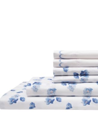 Spring Meadow Print/ Embroidered Full Sheet Sets - Macy's