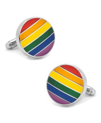 Rainbow Stripe Cufflinks - Macy's