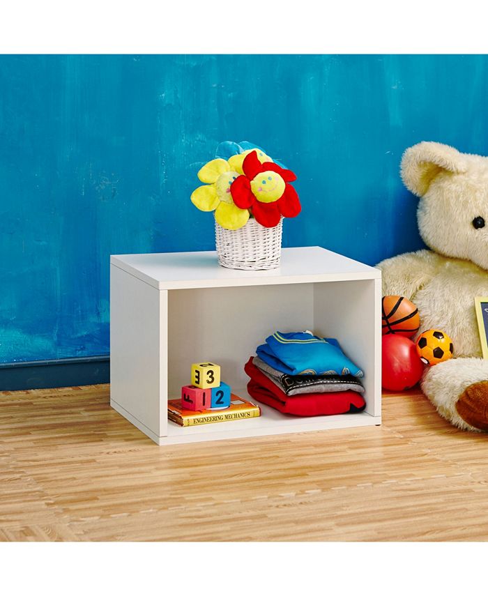 Way Basics Eco Stackable Large Rectangle Shelf and Storage Organizer ...