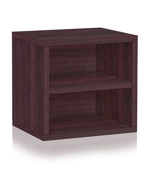 Way Basics Eco Stackable Connect Storage Cube with Shelf & Reviews ...