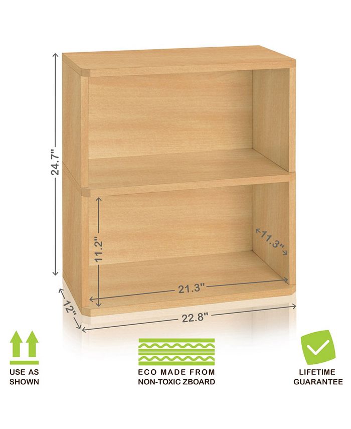 Way Basics Webster 2-Shelf Bookcase - Macy's