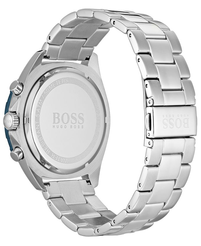 BOSS Men's Chronograph Intensity Stainless Steel Bracelet Watch 44mm ...
