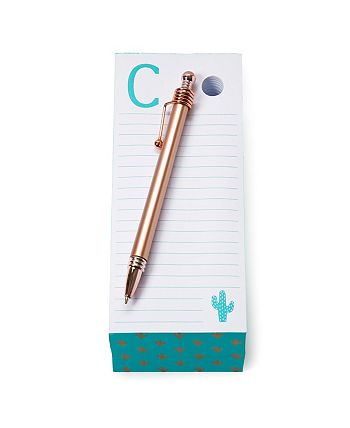 Tri-Coastal Design "C" Note Pad with Pen Set - Macy's