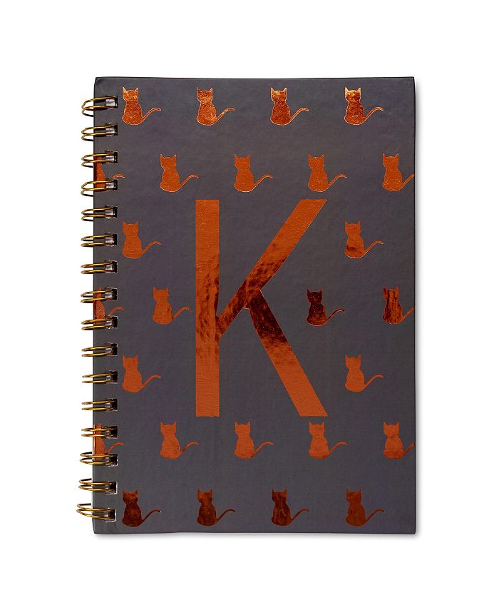Tri-Coastal Design Monogram Spiral Notebook "K" - Macy's