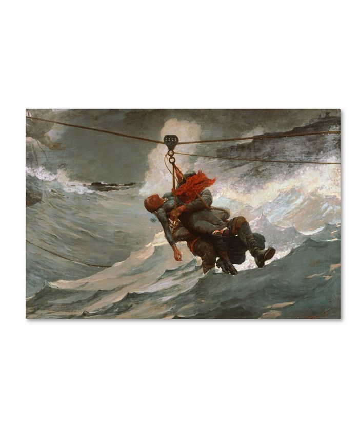 Trademark Global Homer 'The Life Line' Canvas Art - 24" x 16" x 2" - Macy's