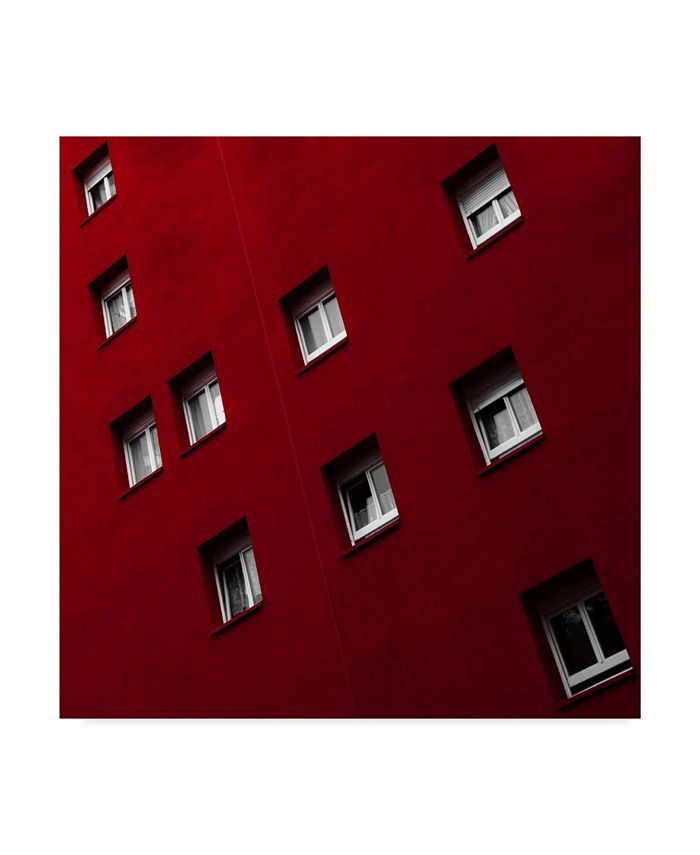 Trademark Global Gilbert Claes 'Red White Combi' Canvas Art - 14" x 2" x 14" - Macy's