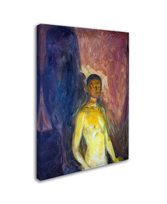 Trademark Global Edvard Munch 'Selfportrait In Hell' Canvas Art - 47" x ...