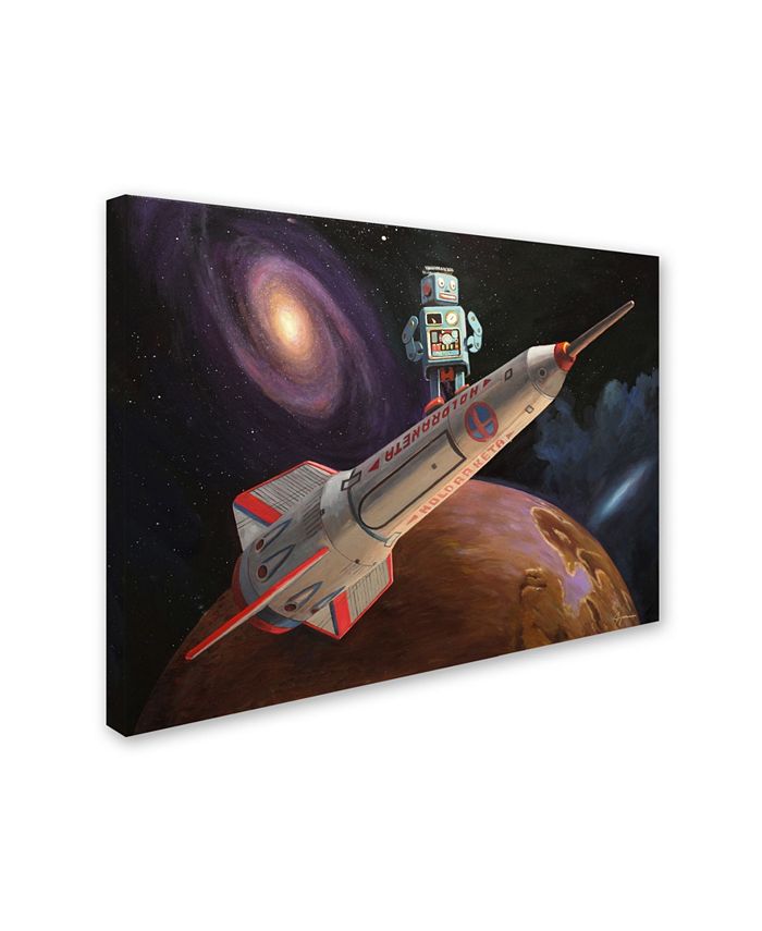 Trademark Global Eric Joyner 'Rocket Surfer' Canvas Art - 32" x 24" x 2 ...