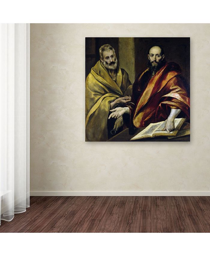 Trademark Global El Greco 'St Peter And Paul' Canvas Art - 35" x 35" x ...
