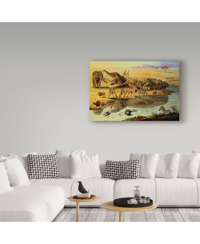 Trademark Global D. Rusty Rust 'Kenya' Canvas Art - 24" x 16" x 2" - Macy's