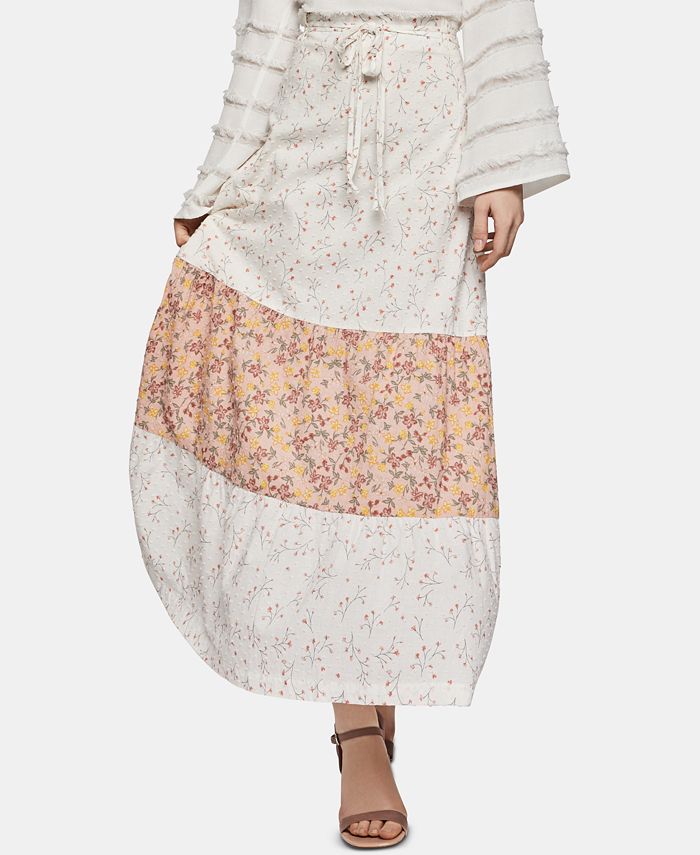 BCBGeneration Floral-Print Maxi Skirt - Macy's