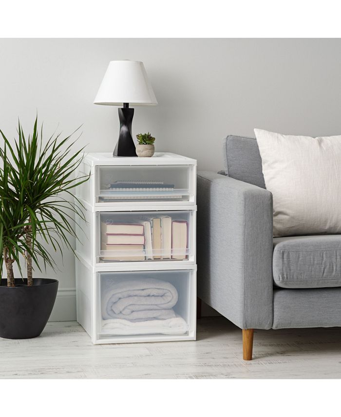 IRIS USA Iris Shallow Medium Deep Box Chest Drawer Set - Macy's