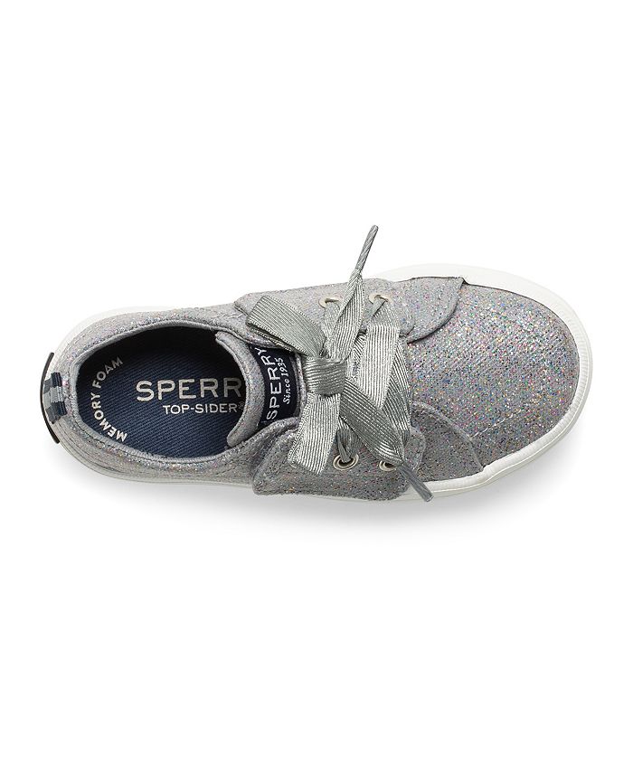 Sperry Toddler & Little Girls Crest Vibe Sparkle Junior Sneaker - Macy's