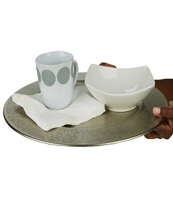 Mind Reader Modern Silver Tray Table - Macy's