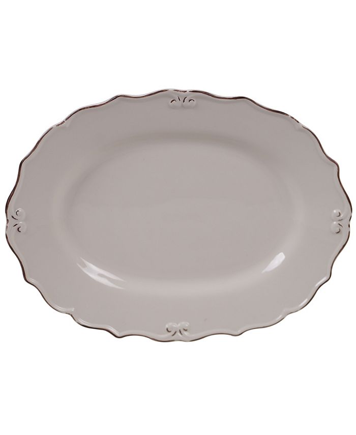 Certified International Vintage Cream Oval Platter - Macy's