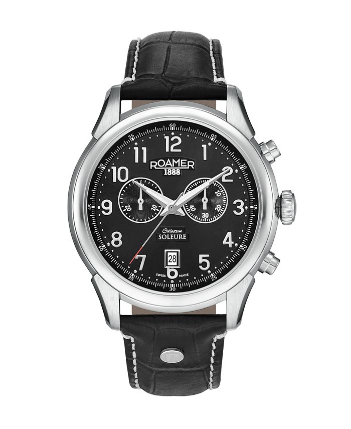Roamer Men's Chronograph 44 mm Dress Watch in Stainless Steel Case on ...