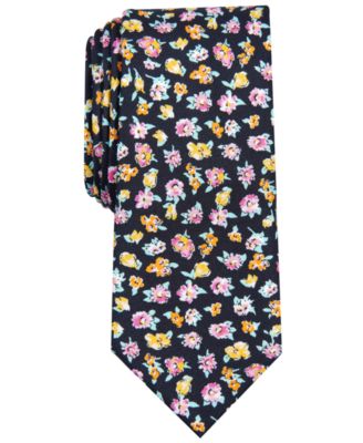 Bar III Men's Newbury Floral Tie, Created for Macy's - Macy's