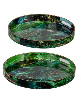 Modern Chic Trays, Set of 2 - Macy's