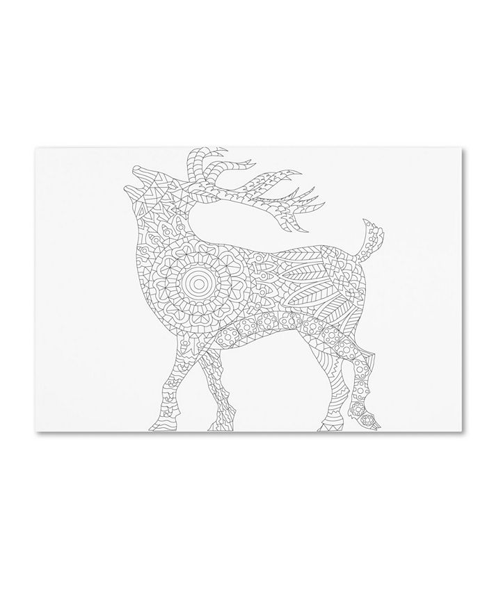 Trademark Global Miguel Balbas 'Deer' Canvas Art - 24" x 16" x 2" - Macy's