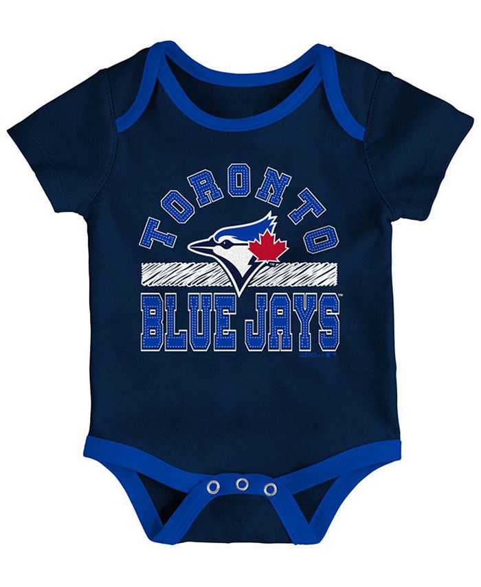 Outerstuff Baby Toronto Blue Jays Newest Rookie 3 Piece Bodysuit Set ...